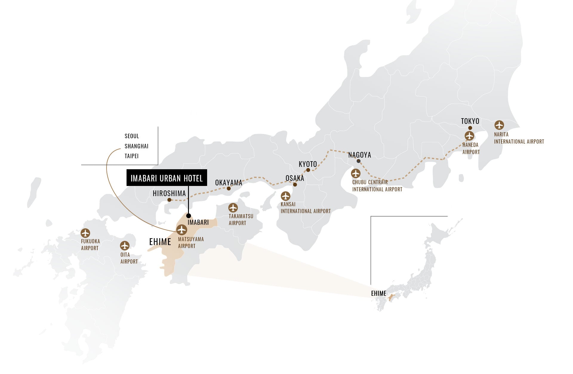 Imabari Urban Hotel [Official] A one-minute walk from JR Imabari Station